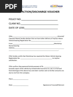 New India Motor Claim Intimation Form | PDF