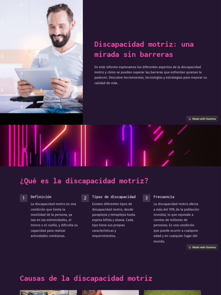 Discapacidad Motriz: Superando Barreras | PDF