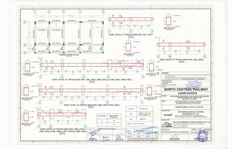Dhoru Station Terrace Beam Layout | PDF