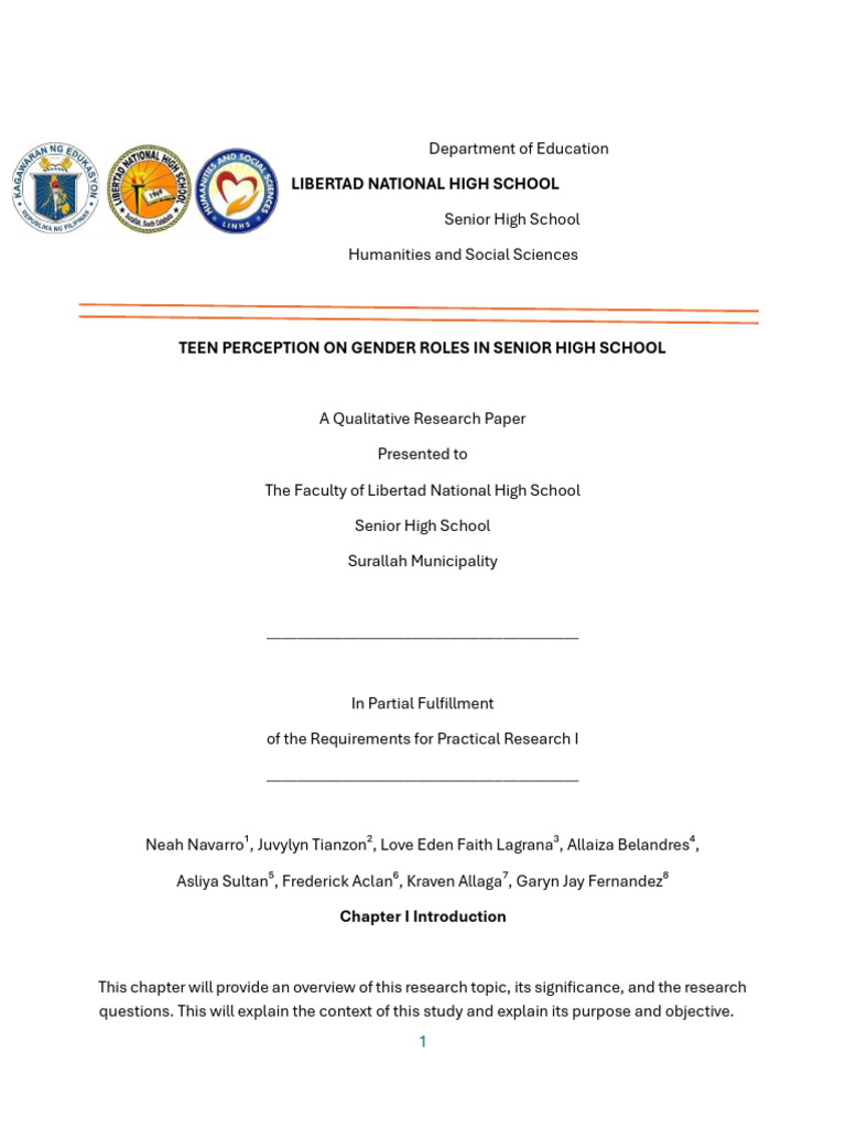 CHAPTER-1 Pr1 | PDF | Adolescence | Gender Studies