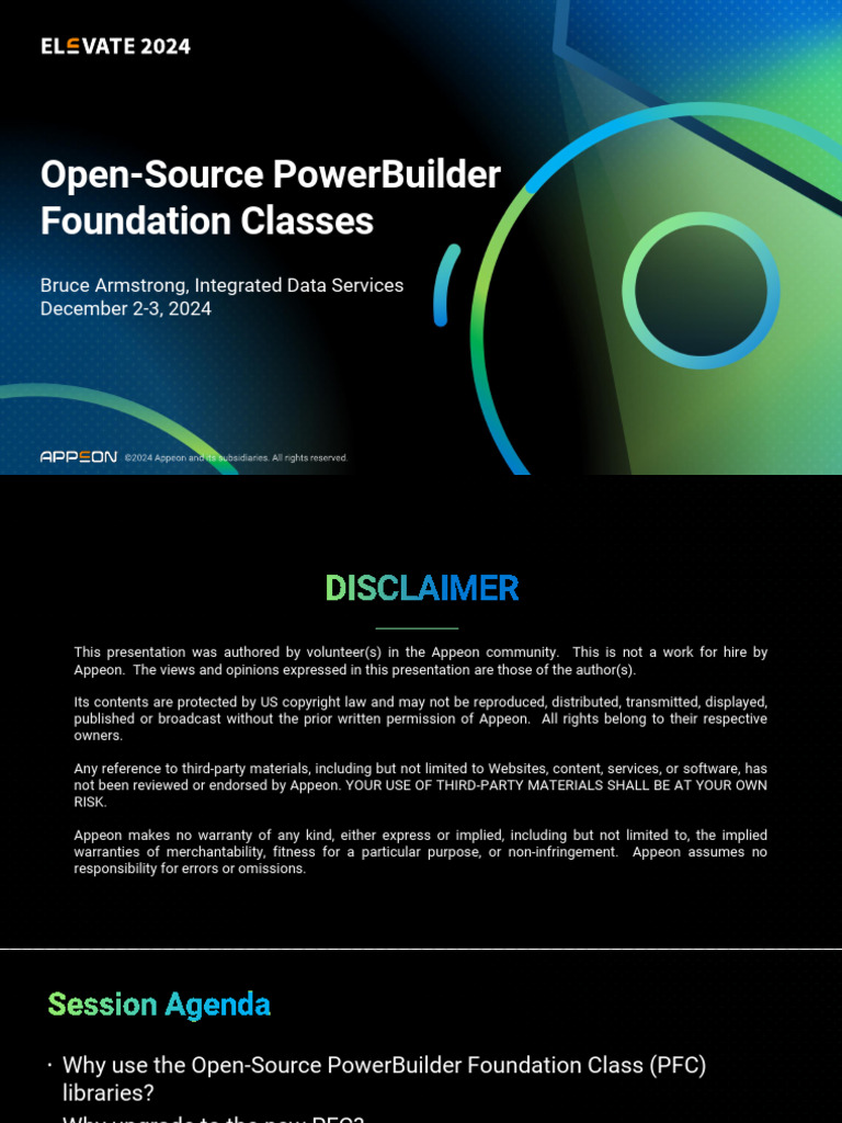 Elevate 2024 - Open Source PowerBuilder Foundation Classes | PDF | Computing | Software