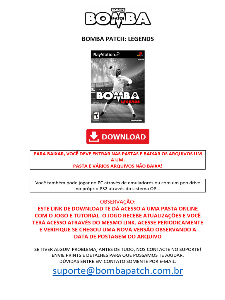 Download Bomba Patch Legends PS2 | PDF