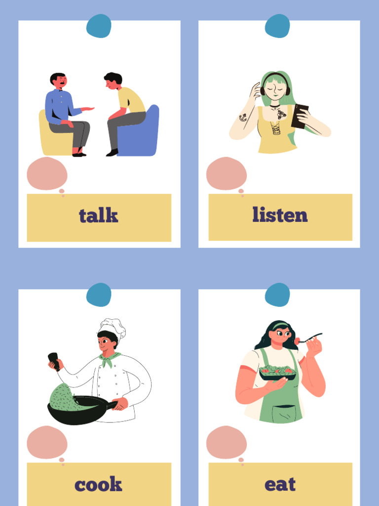 Verbs Flashcards (Flashcard) | PDF