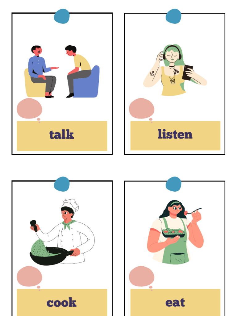 Blue Fun Basic Spanish Verbs Flashcards (Flashcard)(2) | PDF