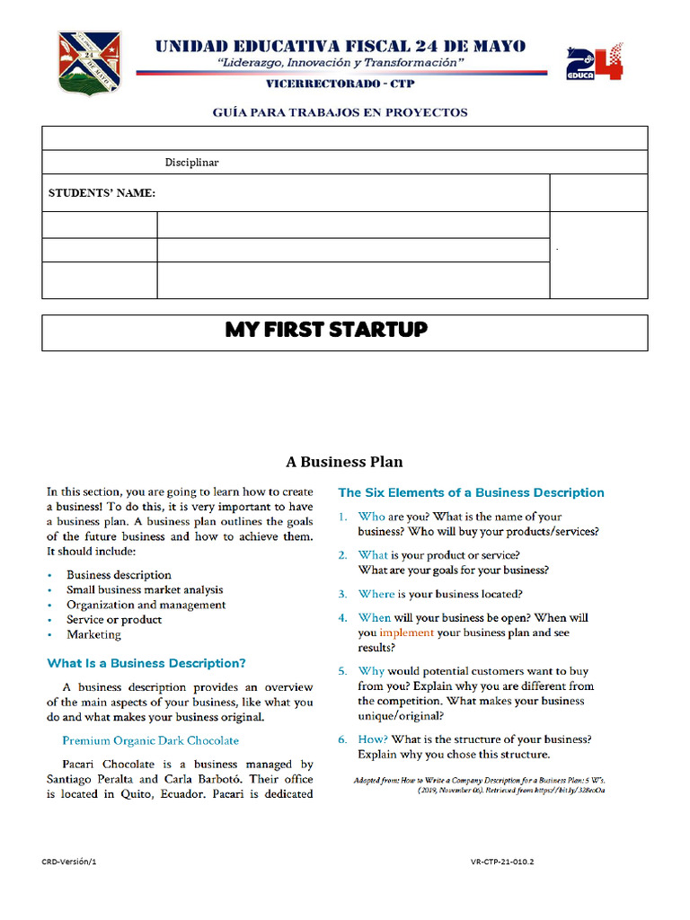 My First Startup Business Project | PDF | Human Communication ...