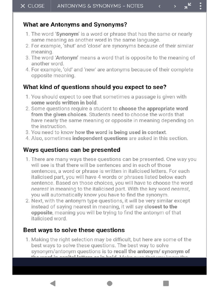 ENGLISH Notes | PDF