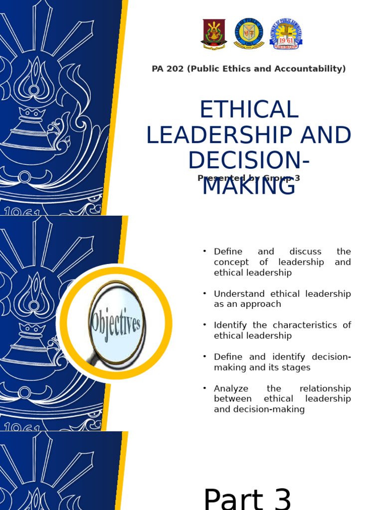 03-Characteristics of Ethical Leadership (Presented by Punag, Abdul Naif A.) | PDF | Leadership ...