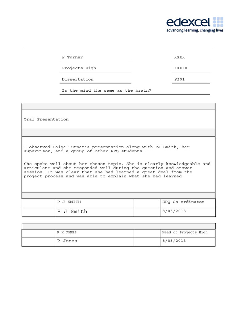 Observation Record Witness Statement Completed Example | PDF