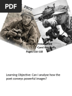 War Photographer - Carol Ann Duffy | PDF | Poetry