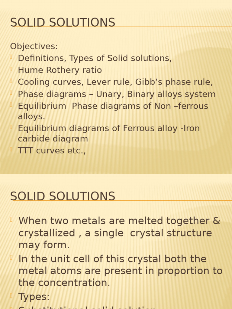 Solid Solutions Phase Diagrams | PDF | Chemical Compounds | Phase (Matter)