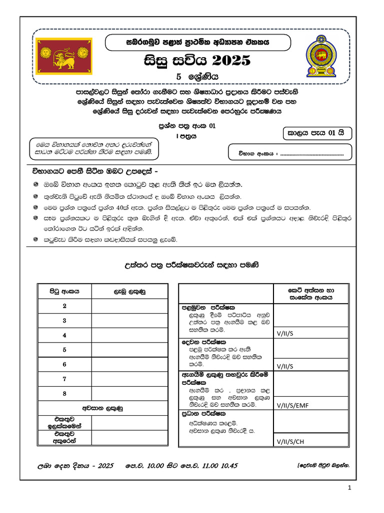 Sisu Saviya Papers 2025 Overview Pdf