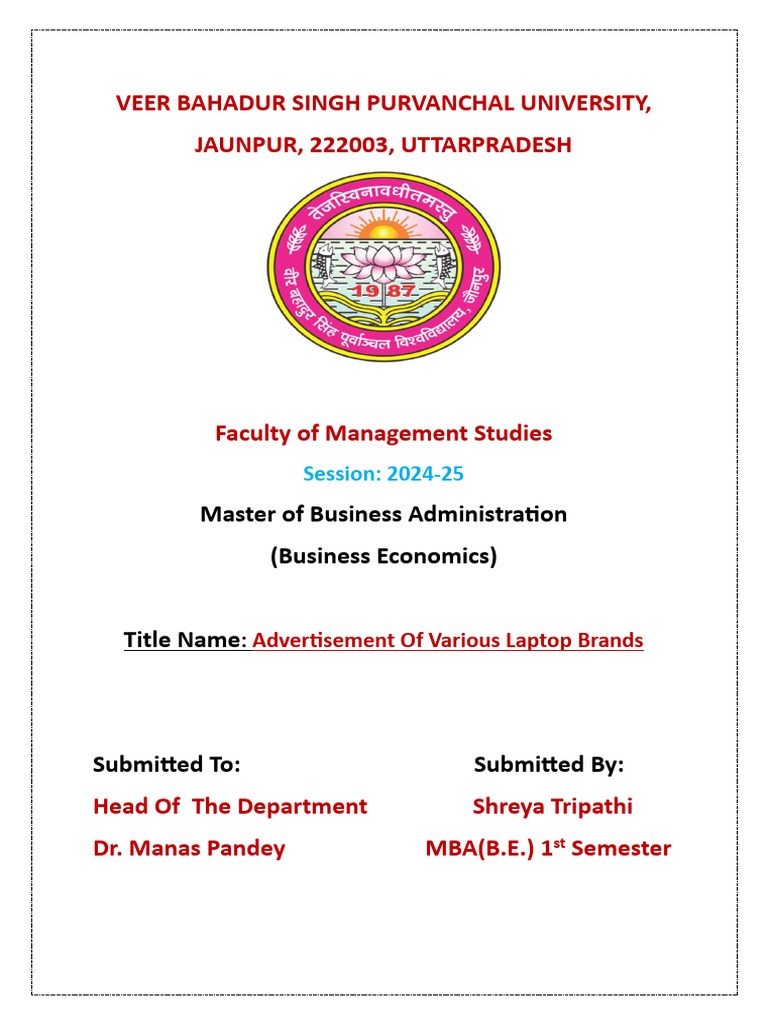 Presentation Front Page | PDF