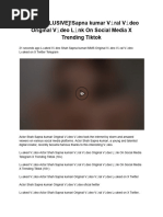 Sapna Shah Viral Video - Watch The Original Leaked Tape + Full Video Link | PDF