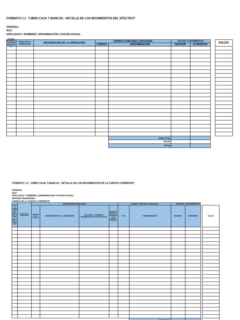 Formatos de Libros Contables | PDF | Contabilidad | Depreciación