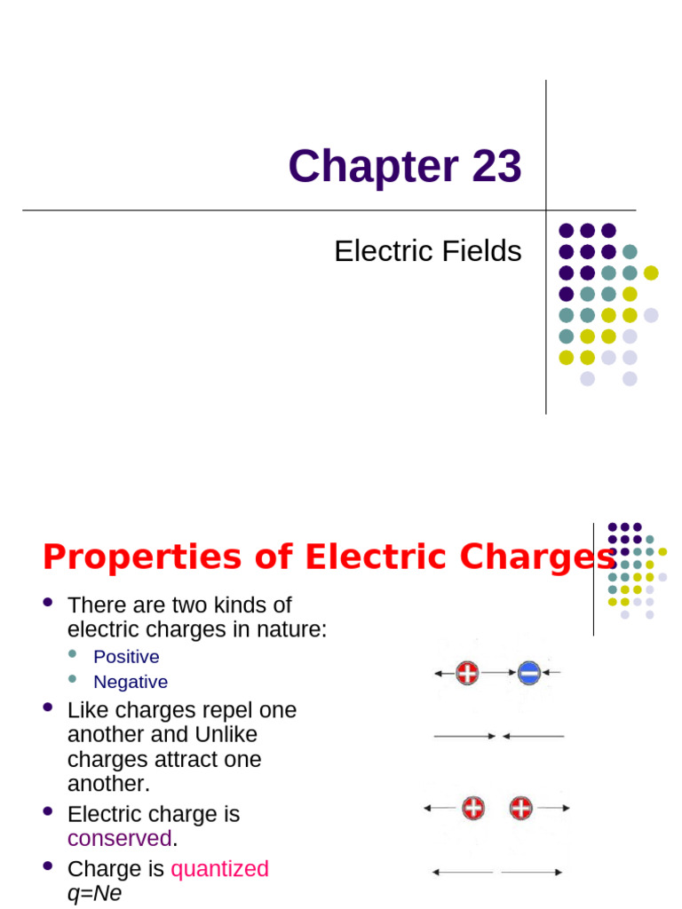 Week 1 Electric Field ... 1st Topic | PDF | Electric Charge | Electric ...