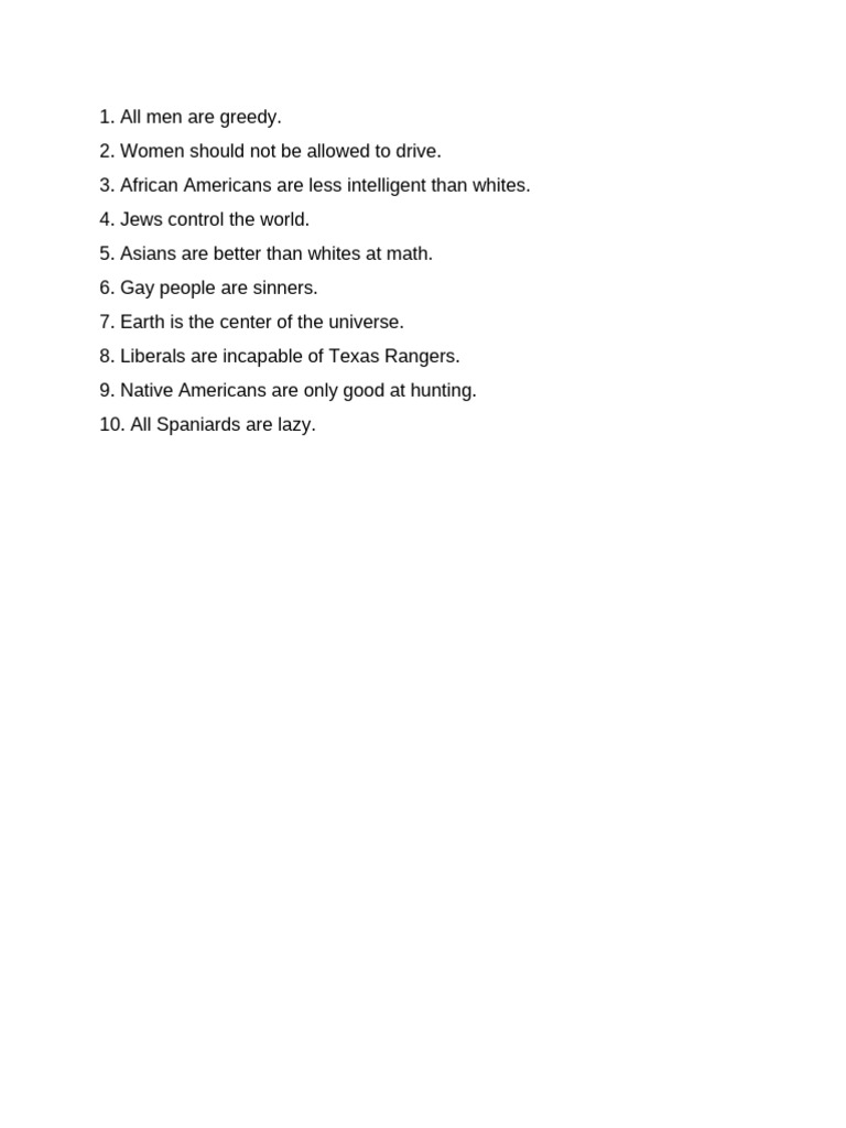 Bias Statement | PDF