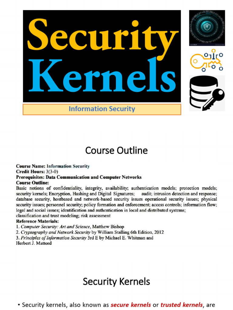 Information Security 04 - Security Kernels | PDF | Computer Security | Security
