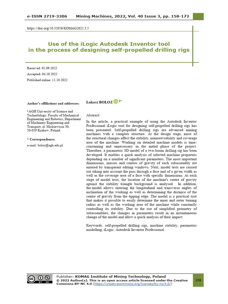 Designing Drilling Rigs with iLogic Tool | PDF | Computer Aided Design