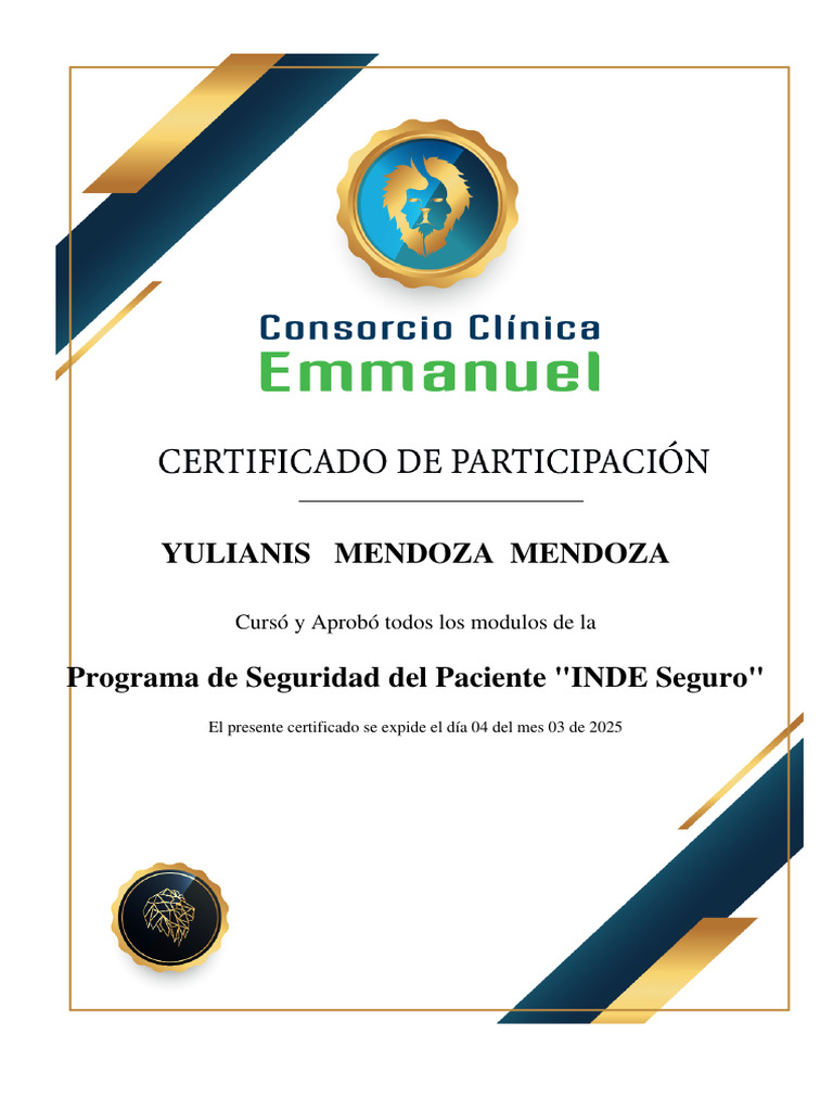 Certificado - 1003368199 - Certificado - Aprobado - MENDOZA - 1003368199 | PDF