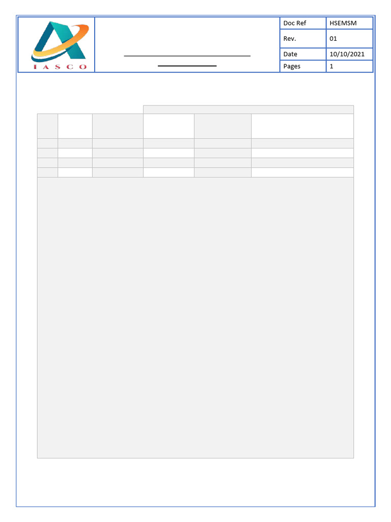 40 HSE PRDS Objectives and Targets | PDF | Business
