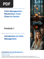 Crisis Management Theories and Models Guide | PDF | Crisis Management ...