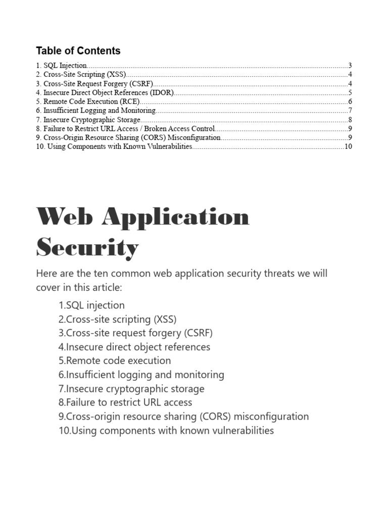 Web Application Security2 Pdf Security Computer Security