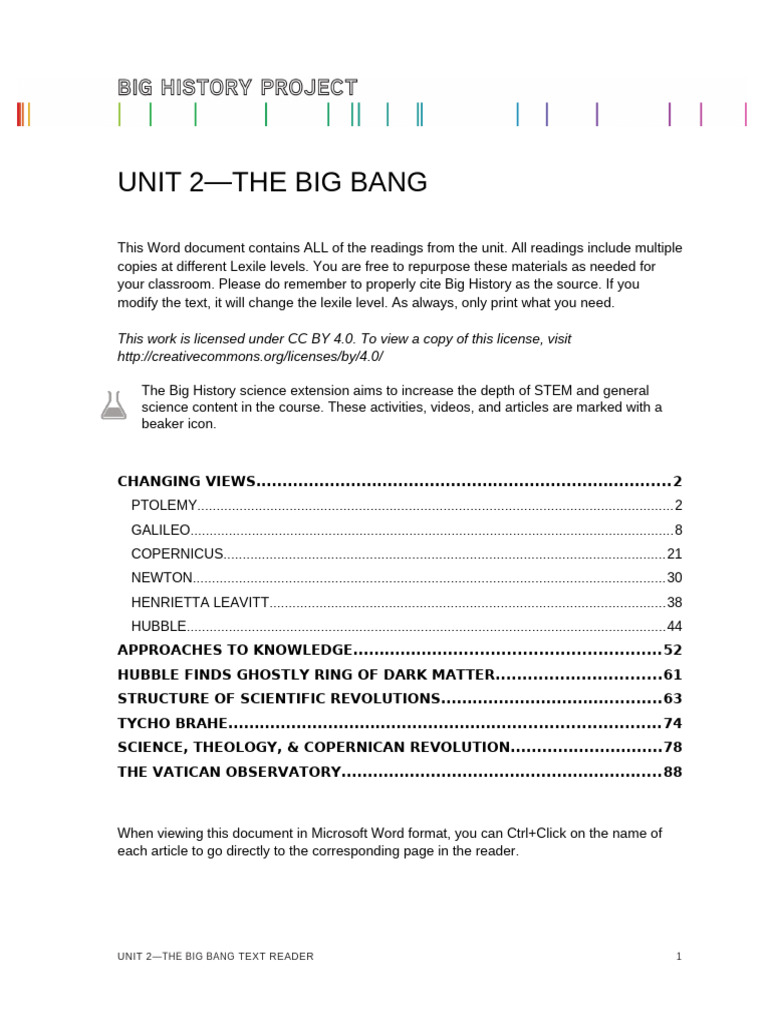 BHP Unit 2 Text Reader | PDF | Galileo Galilei | Heliocentrism