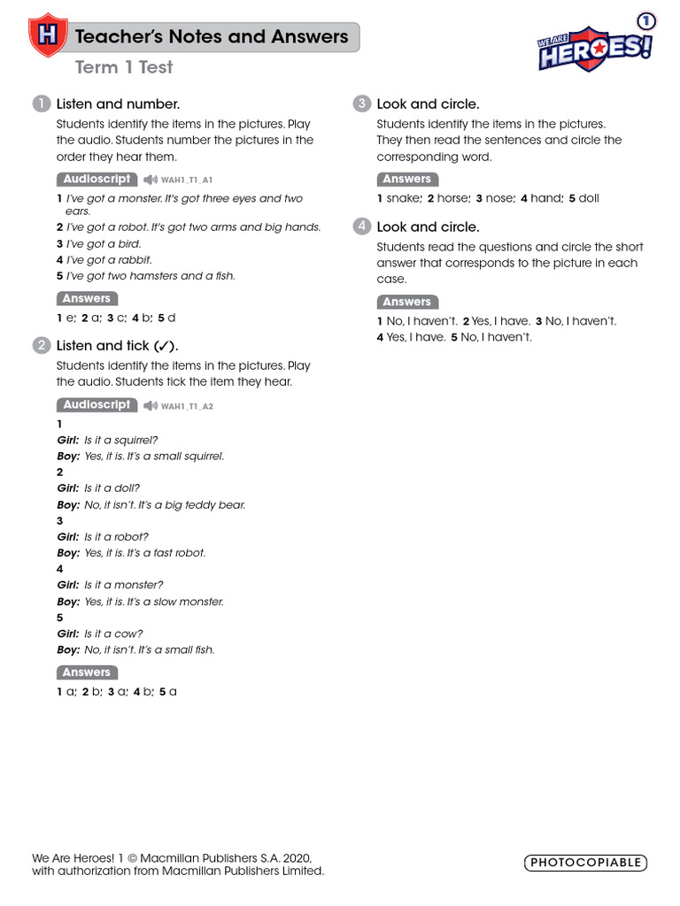 WAH1 Term 1 Test Answers | PDF