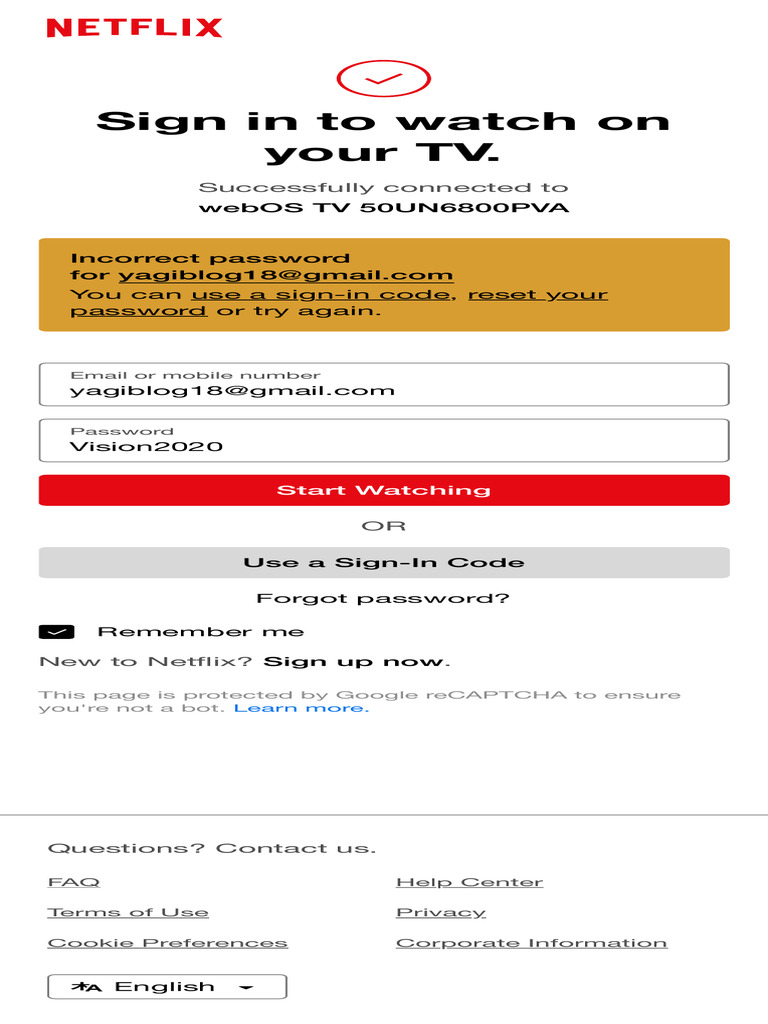 Netflix Sign-In Assistance Guide | PDF