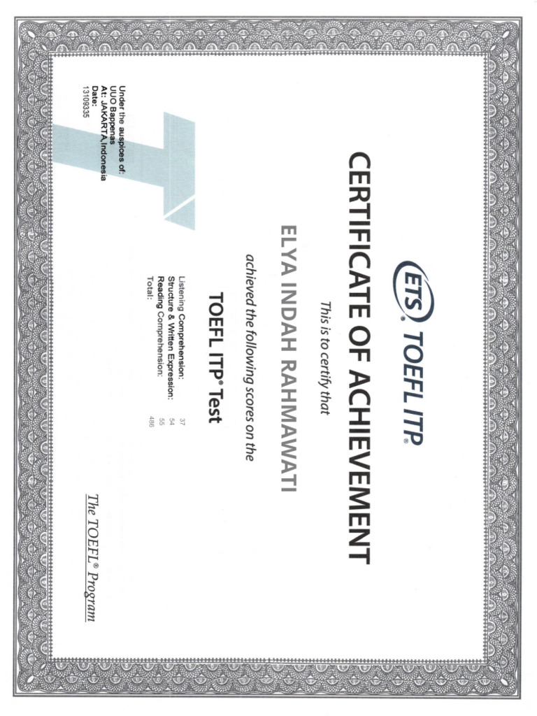 Toefl Itp Ets 2 | PDF