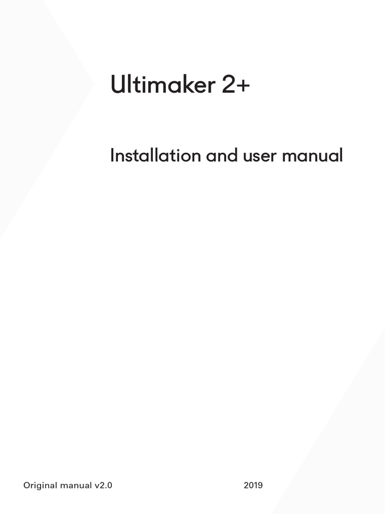 Ultimaker 2+ Setup and Maintenance Guide | PDF | Electromagnetic ...