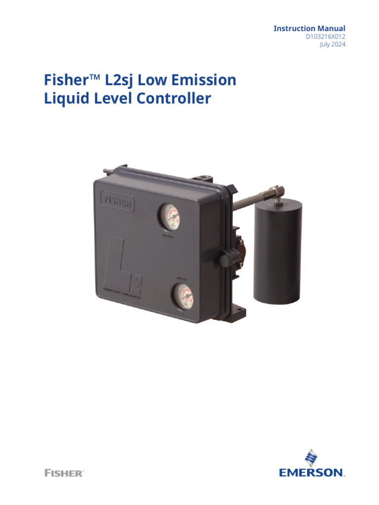 Instruction Manual Fisher l2sj Low Emission Liquid Level Controller en ...