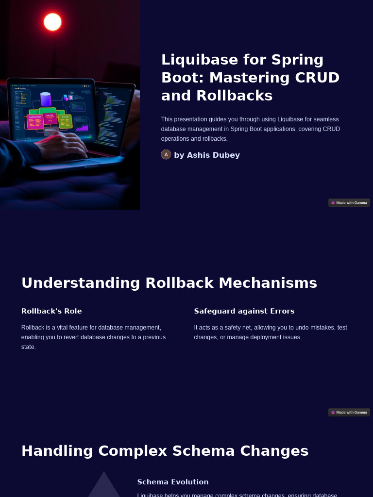 Liquibase For Spring Boot Mastering CRUD and Rollbacks | PDF | Databases | Version Control