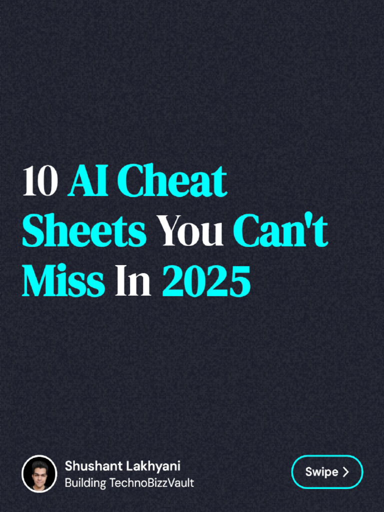 AI Cheat Sheets(1) | PDF