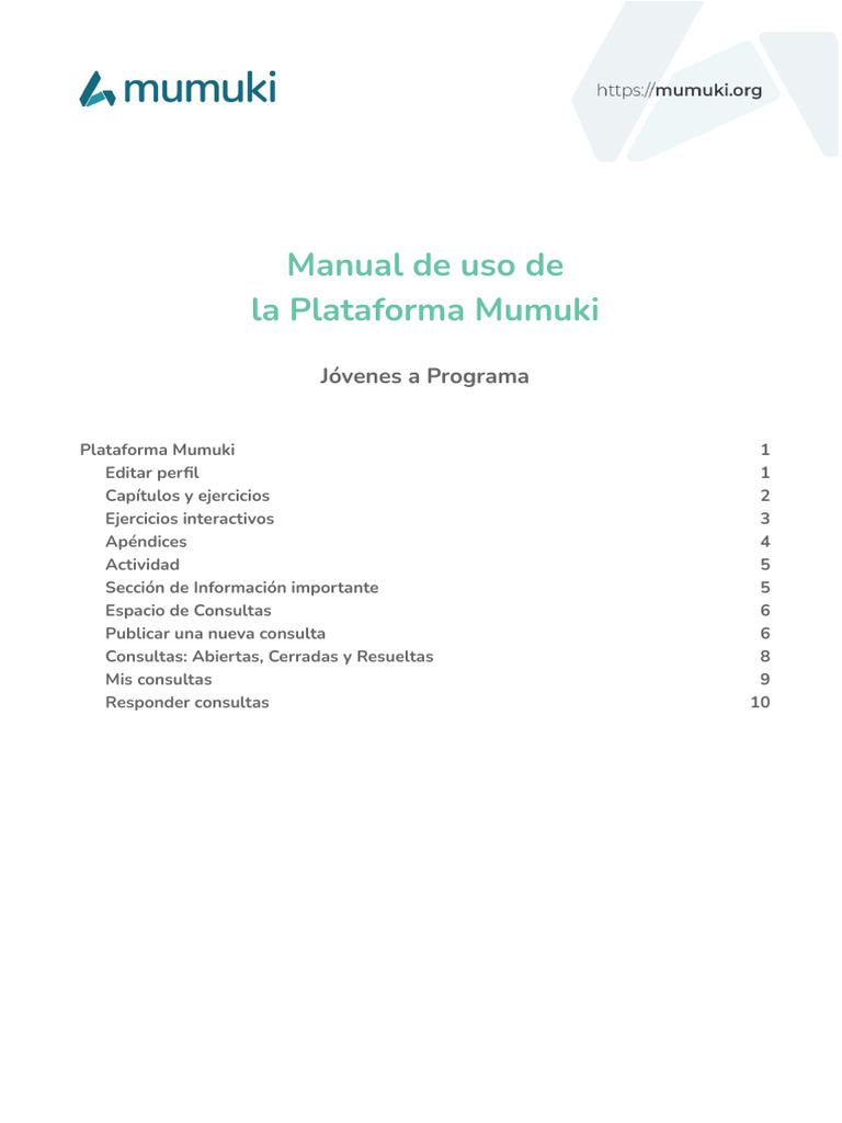 (CEIBAL) (JaP) (2024) Manual de Uso Plataforma Mumuki | PDF | Lenguaje de programación | Información