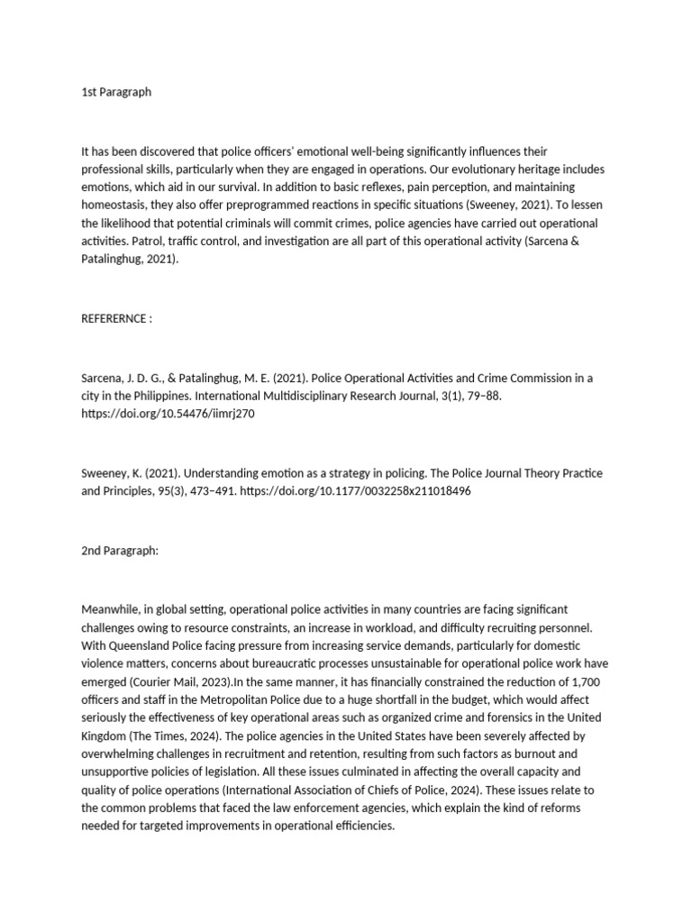 1st Paragraph-WPS Office | PDF | Police | Crimes