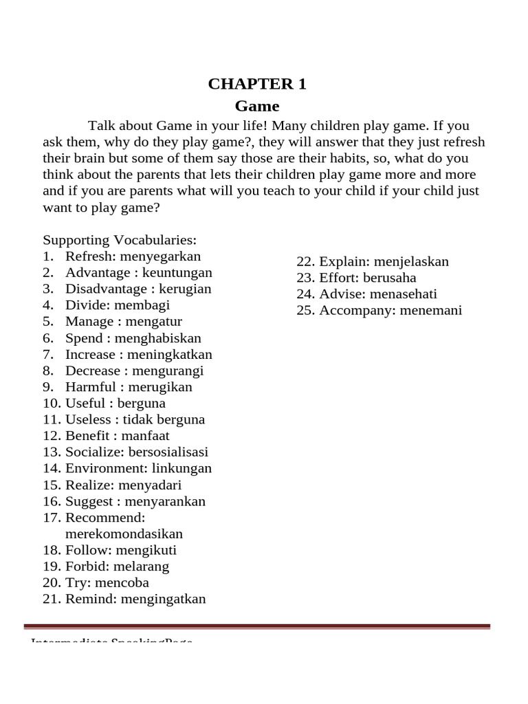 MODUL Intermediate Speaking | PDF | Verb | Grammar