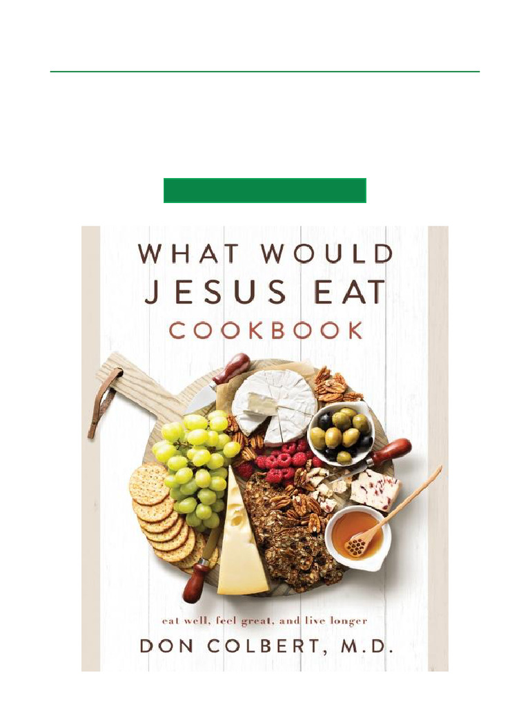 What Would Jesus Eat Cookbook Open Access Download | PDF