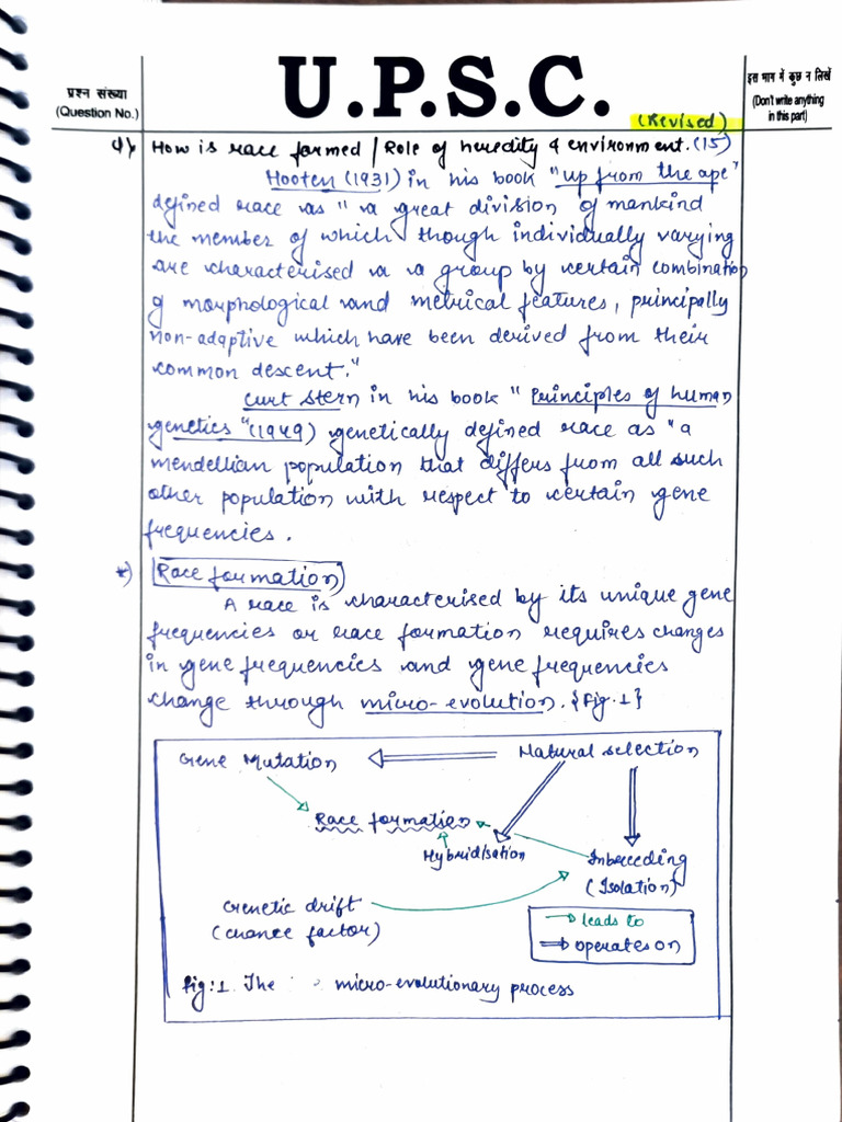 Race Formation Revised 15 | PDF | Genetics
