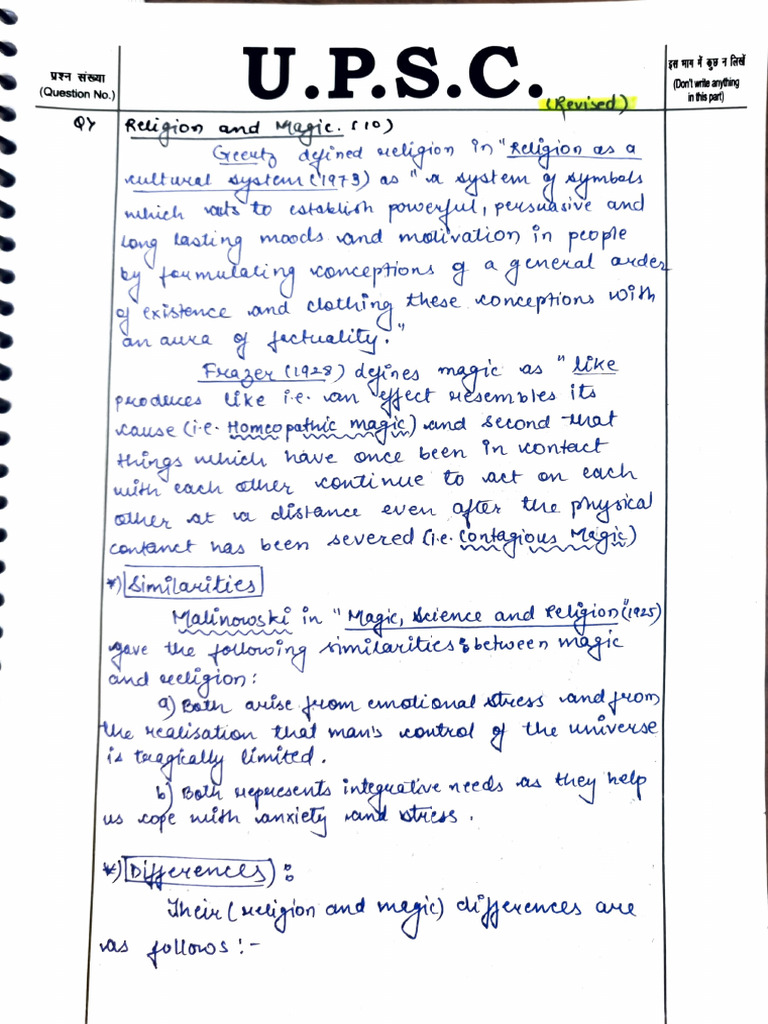 Magic and Religion: Key Differences | PDF