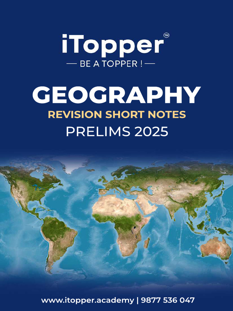 ITopper Geography Notes Prelims 2025 C | PDF | Himalayas | Kashmir