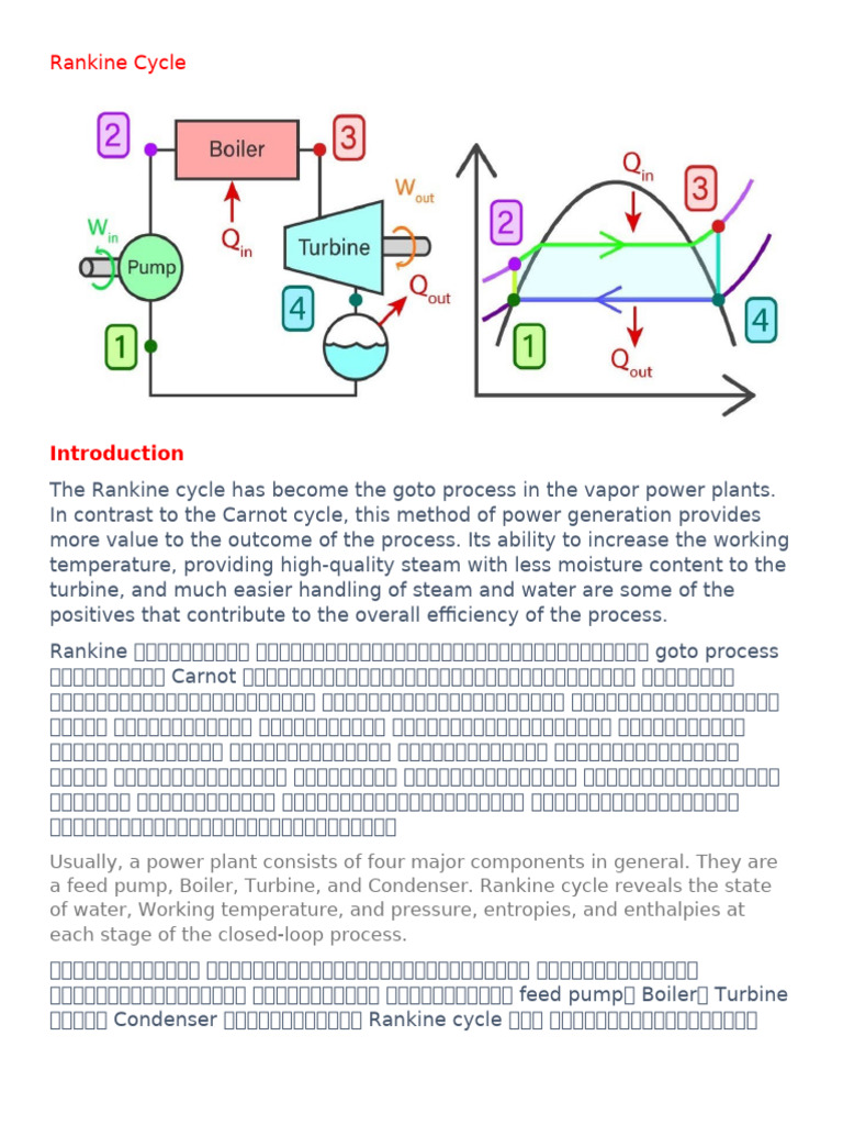 Rankine Cycle | PDF