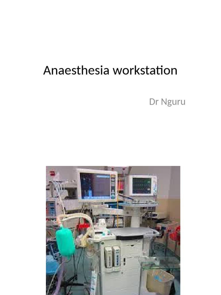 Modern Anesthesia Workstation Overview | PDF | Anesthesia | Respiration