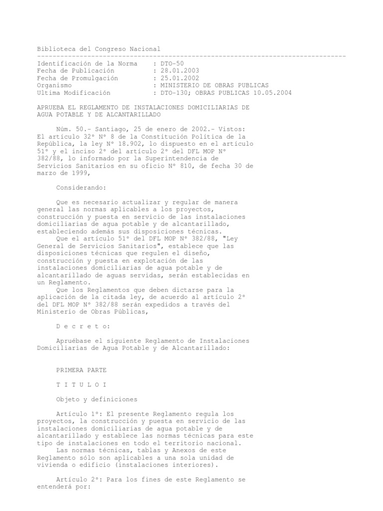 RIDAA | PDF | Regulación | Agua