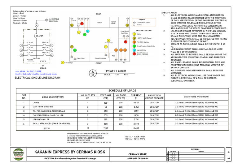 Pitx Electrical Plan (Final) | PDF | Power (Physics) | Electrical ...
