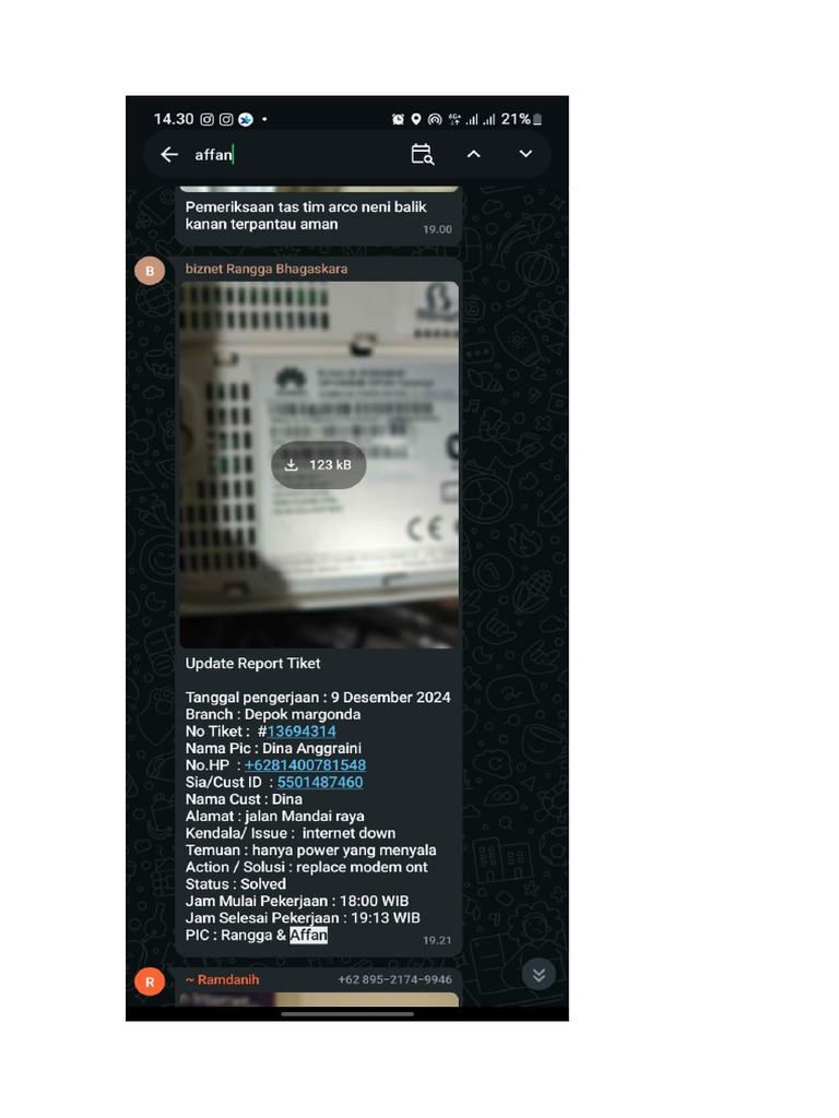 Foto Lembur Affan Rivanto | PDF