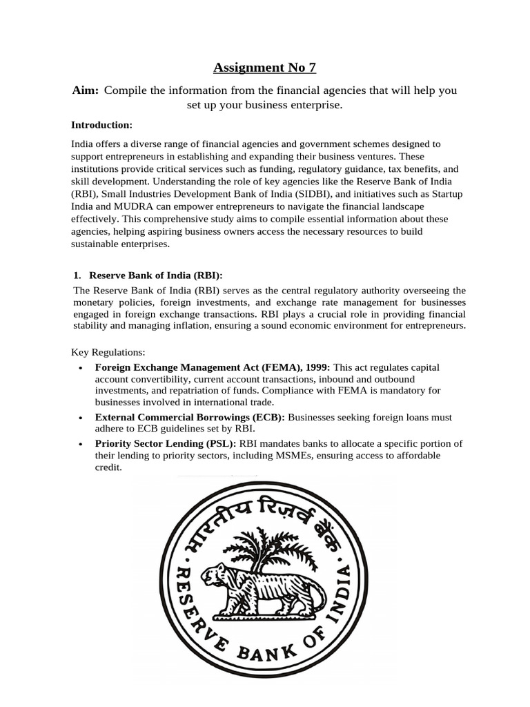 Assignment 7 - Krishna - EDE | PDF | Reserve Bank Of India | Taxes