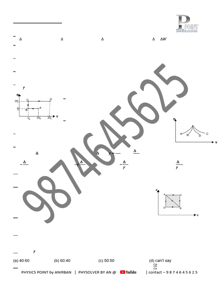 Thermodynamics | PDF | Gases | Continuum Mechanics