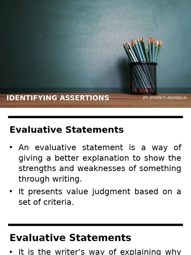 Identifying Assertions | PDF | Truth | Epistemology