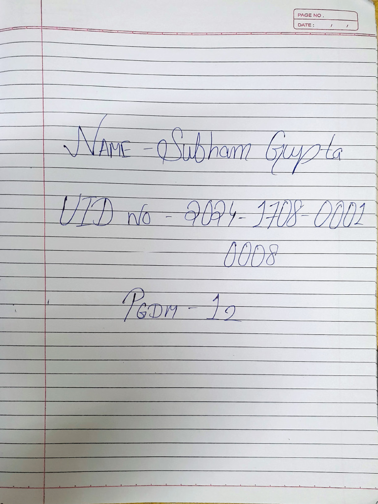 Subham Gupta Week1 | PDF